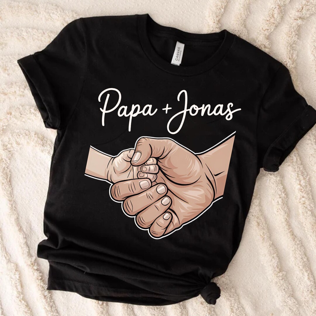 Papa Hand Holding Baby PNG, Personalized Dad and Son Sublimation PNG ...