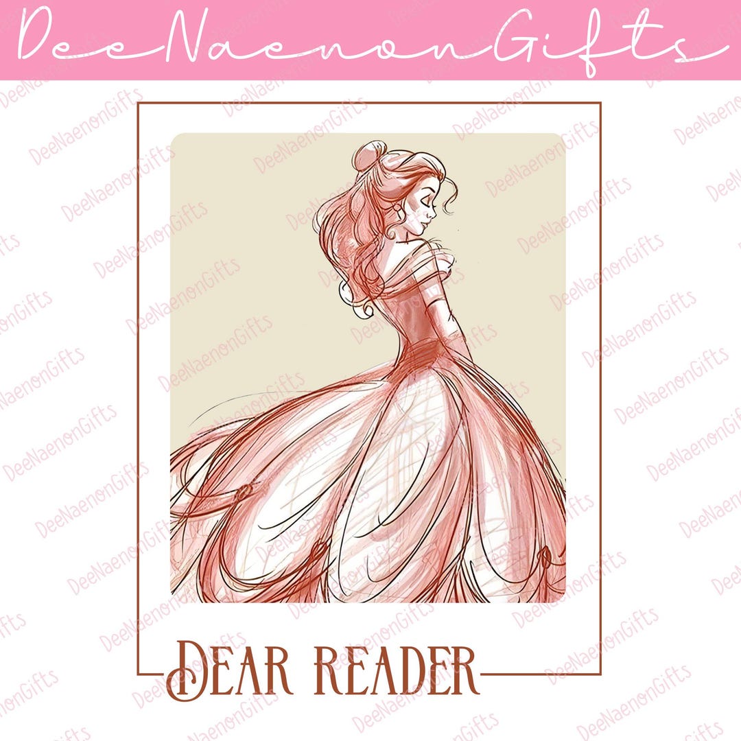 Dear Reader Png, Bookish Princess Png, Fairytale Aesthetic Png ...