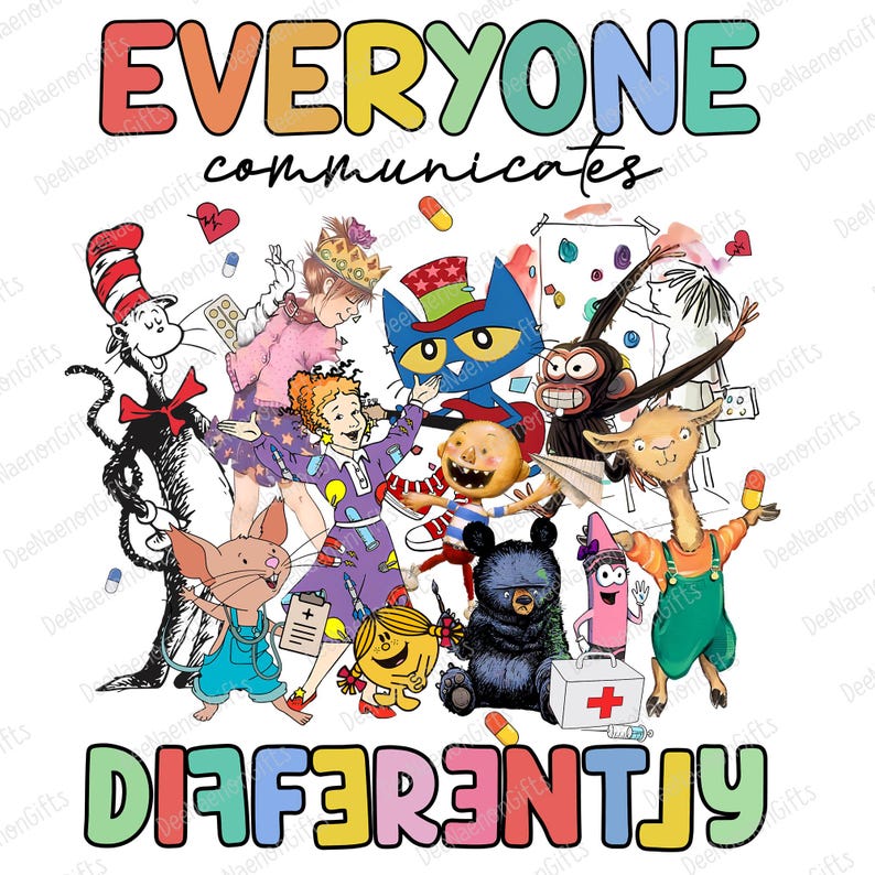 Everyone Communicates Differently Png, Autism Teacher Png, Children's ...