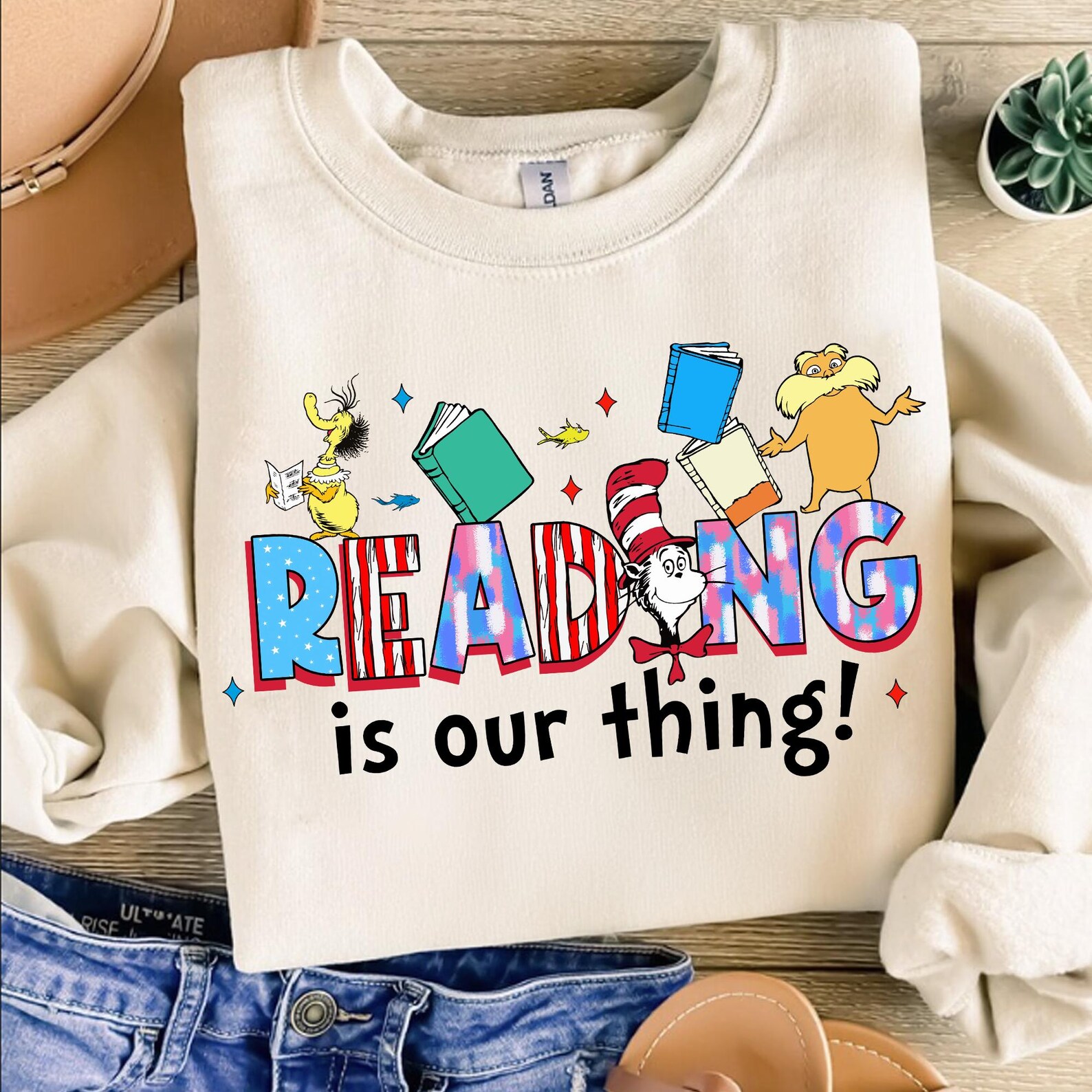 Reading is Our Thing Png, Dr. Seuss Inspired Digital Download ...