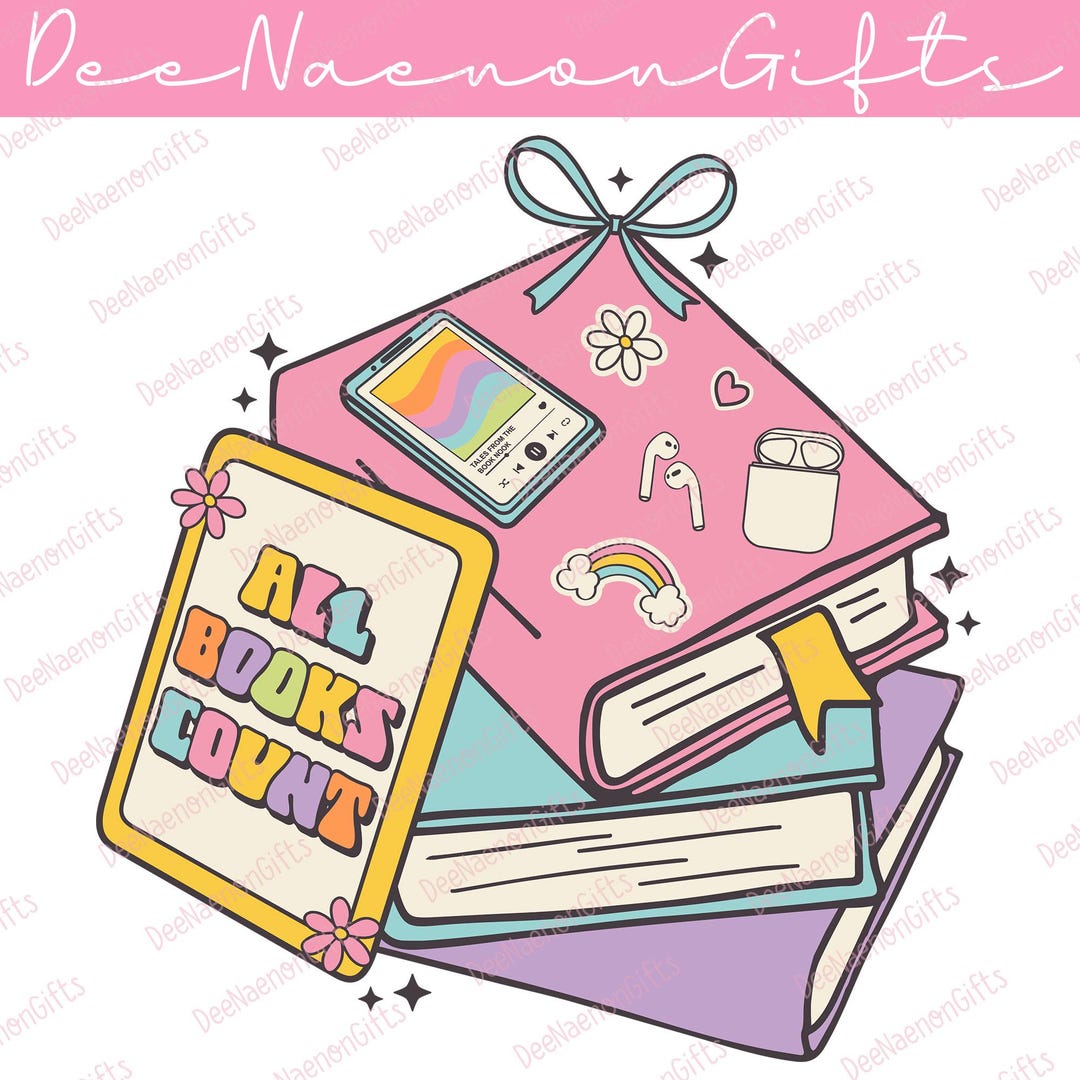 All Books Count Svg, Cute Book Lover Svg, Retro Aesthetic Books Svg ...