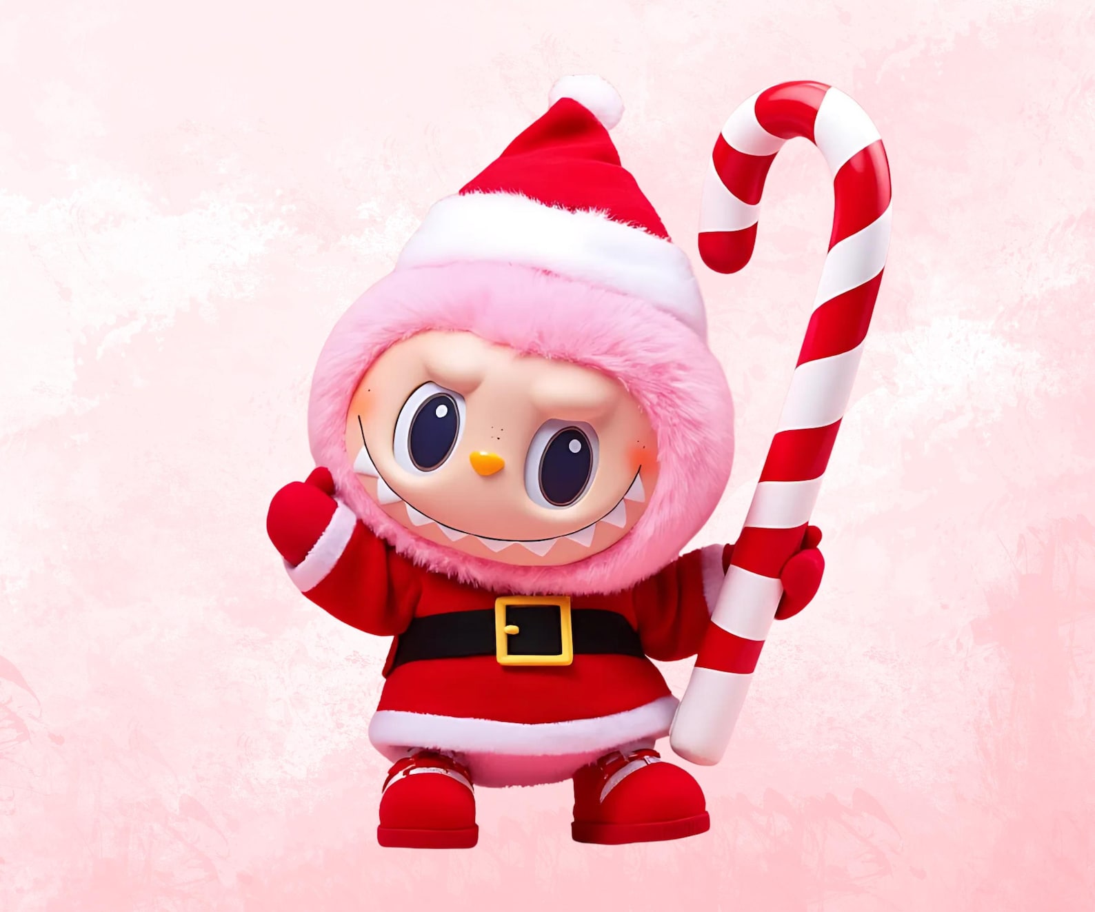 Christmas Labubu PNG Clipart Edition,color in Red Labubu Characters,svg ...