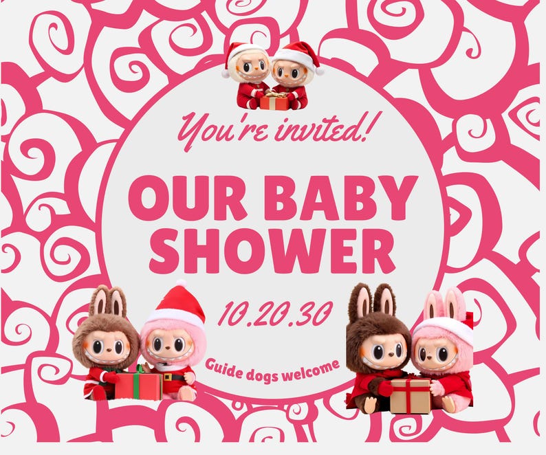 Christmas Labubu PNG Clipart Edition,color in Red Labubu Characters,svg ...