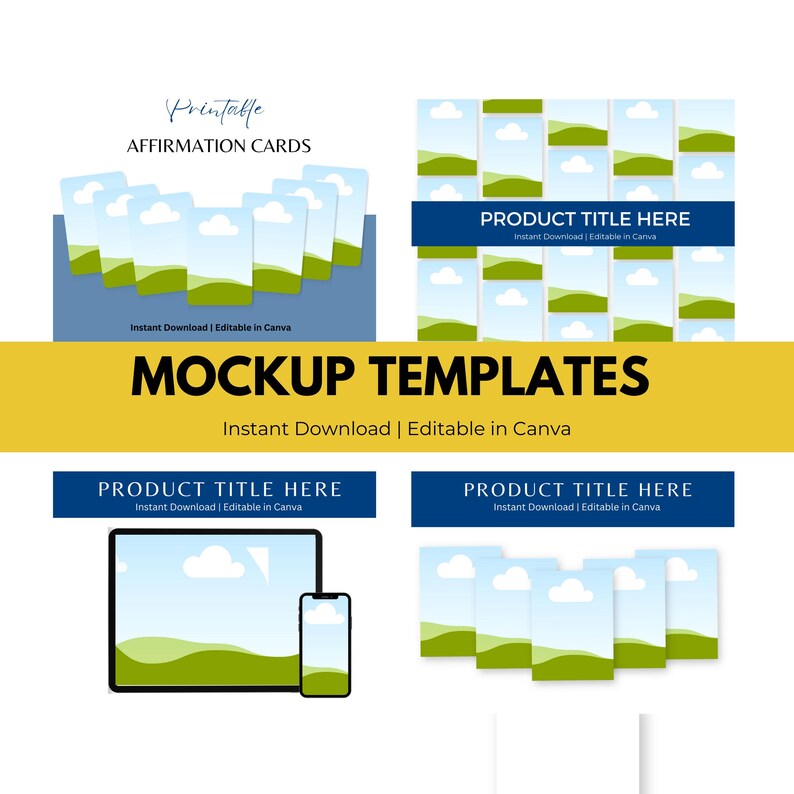 99 Editable Mockup Templates, Product Listing Template, Drop and Drag ...