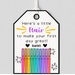 Flair Pen Gift Tag - Teacher Gift First Day of School - Here's a Little ...