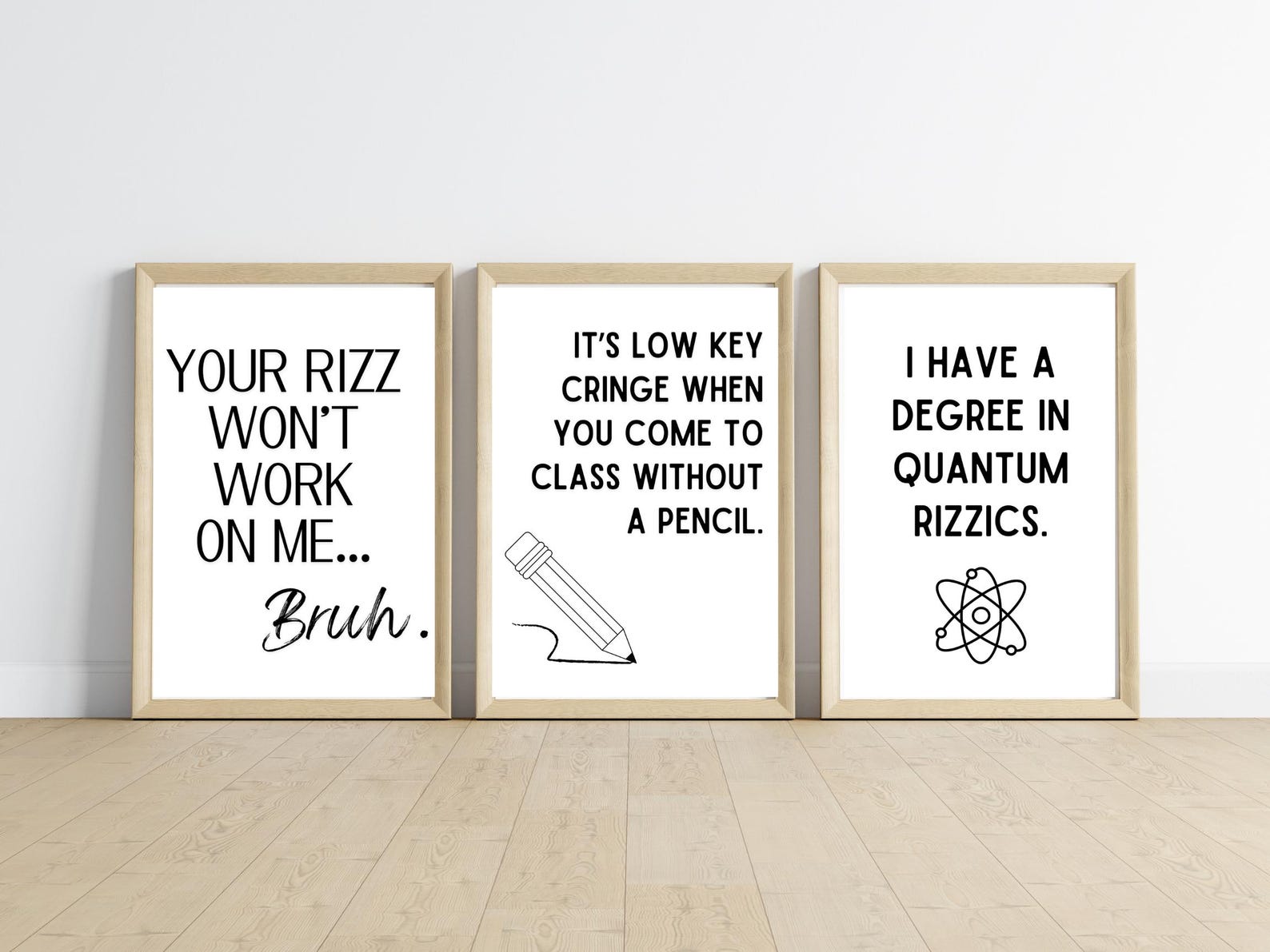 Funny Teacher Slang Posters BUNDLE, Gen Z Sayings, Rizz-bruh-cringe ...