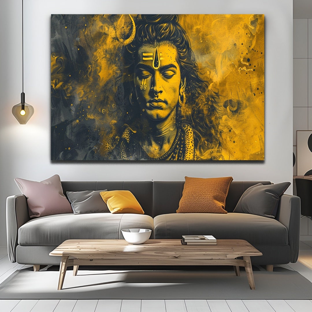 Shiva Art Print Lord Shiva Painting Indian Return Gifts Wall Hanging ...