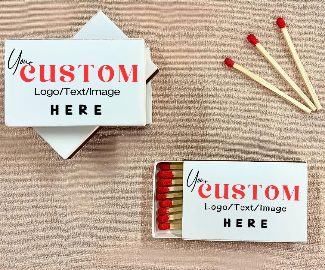 Custom Matchboxes, Business Bulk Matches, Logo, Text, Photos Print ...