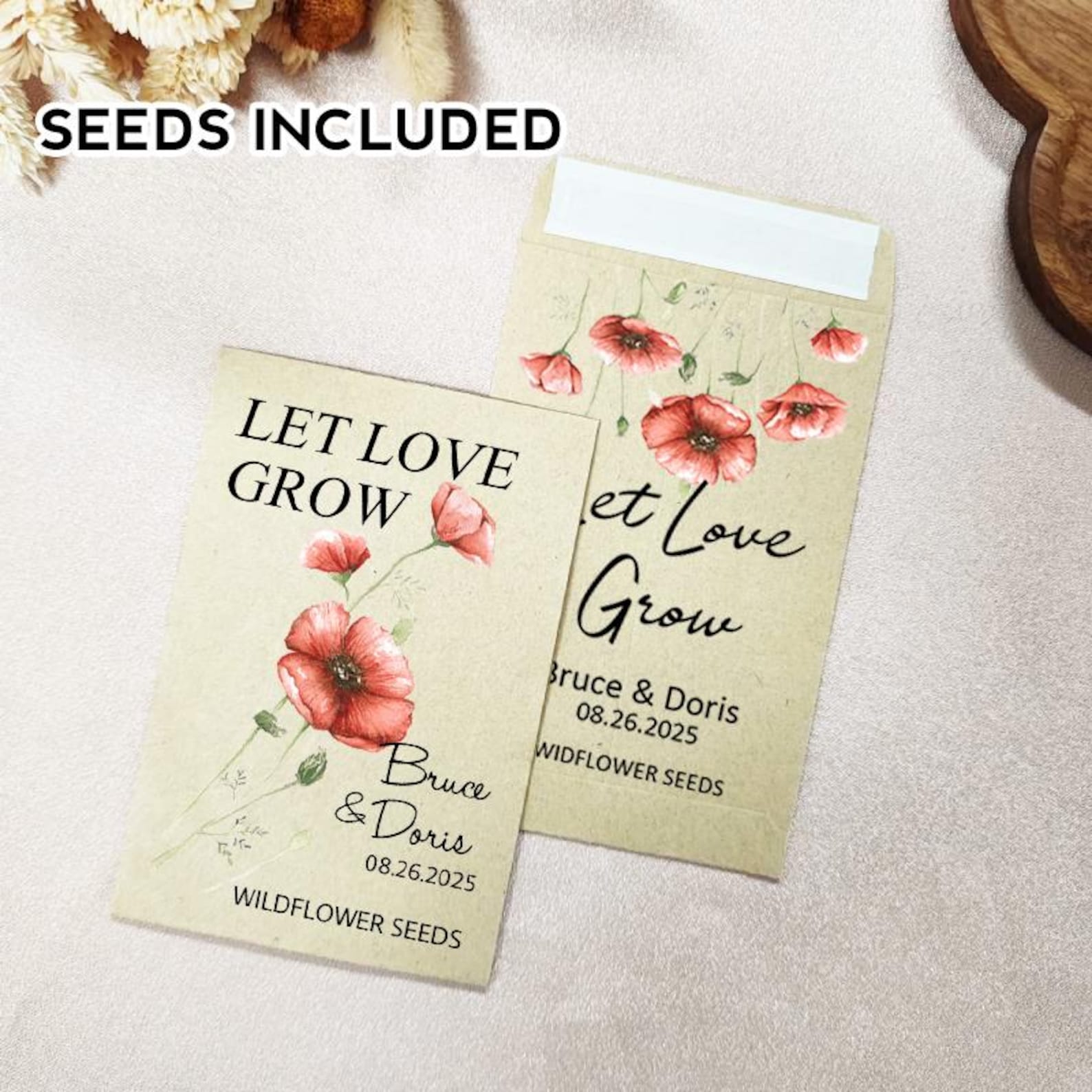 Exciting Seed Packets As Wedding Favors Photos