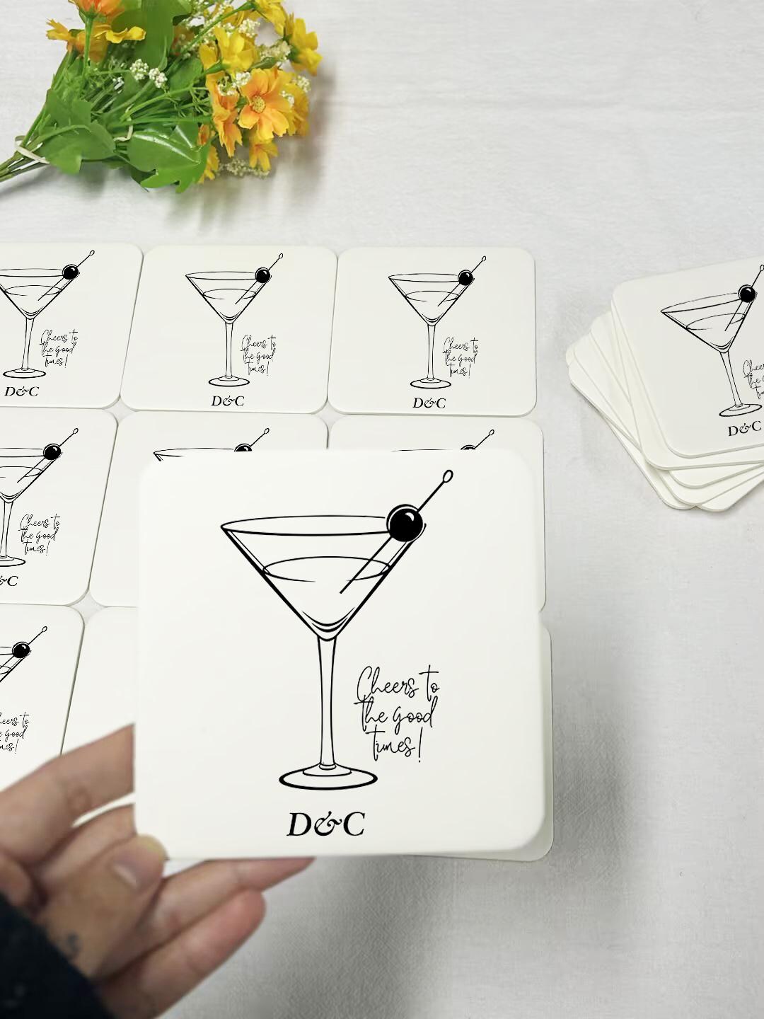 Personalised Cocktail Coaster,custom Cocktail Coaster,cocktail Design ...