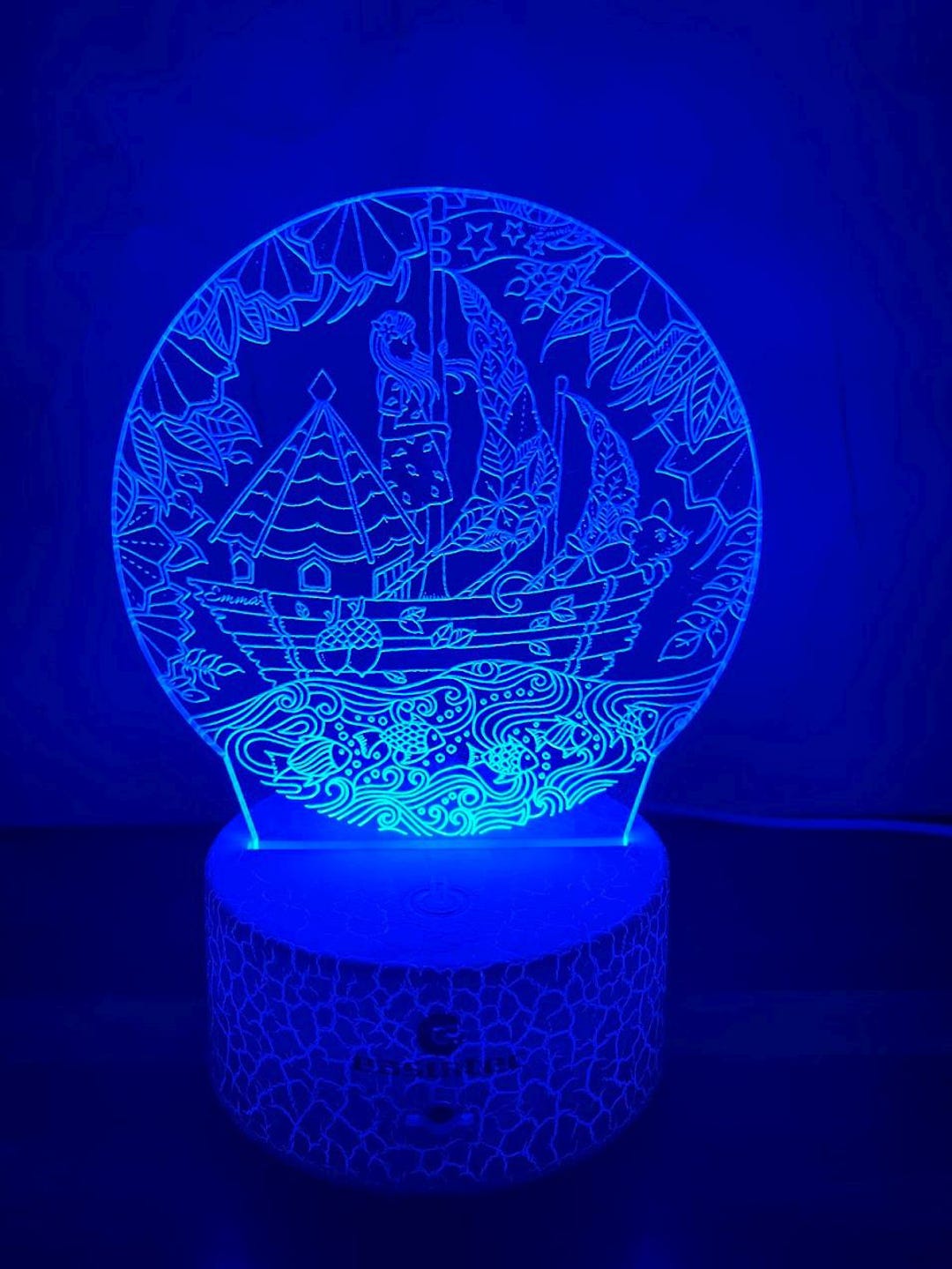 Personalized LED Acrylic Nightlight - Etsy