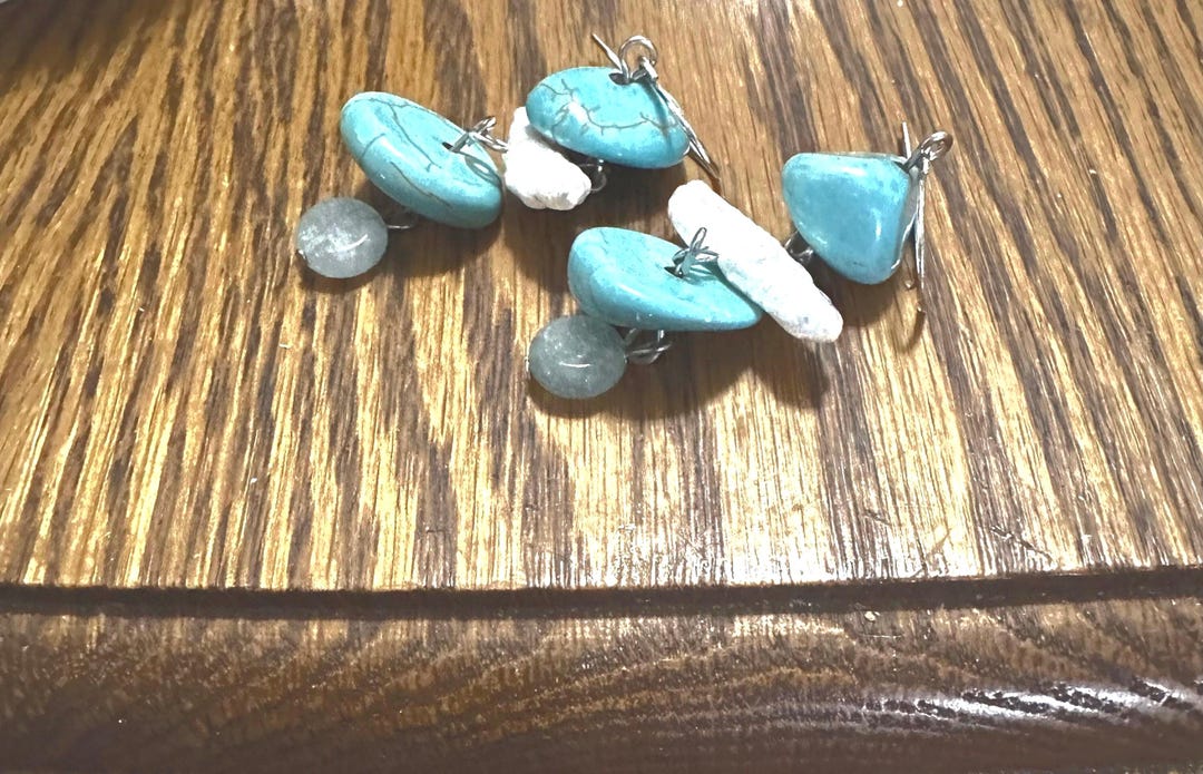 Turquoise Stick Pearl and Aquamarine - Etsy