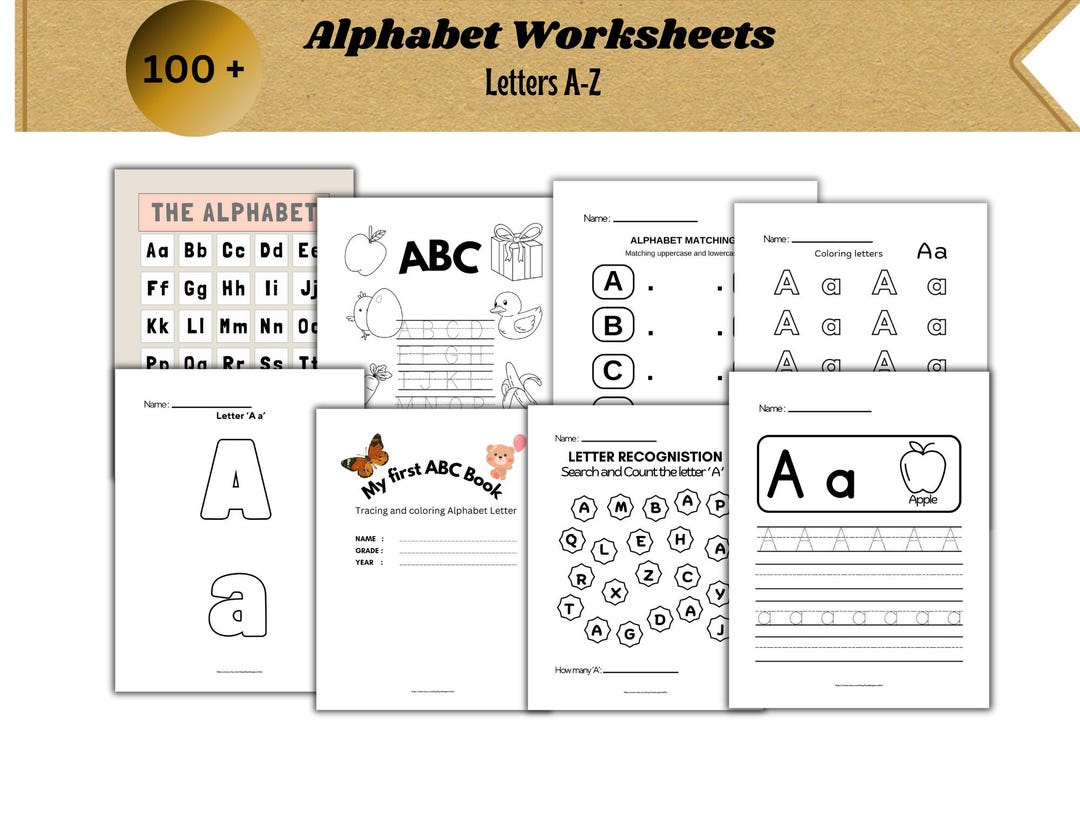 Alphabet Practice Sheets | Early Learning Busy Book | Kindergarten ...