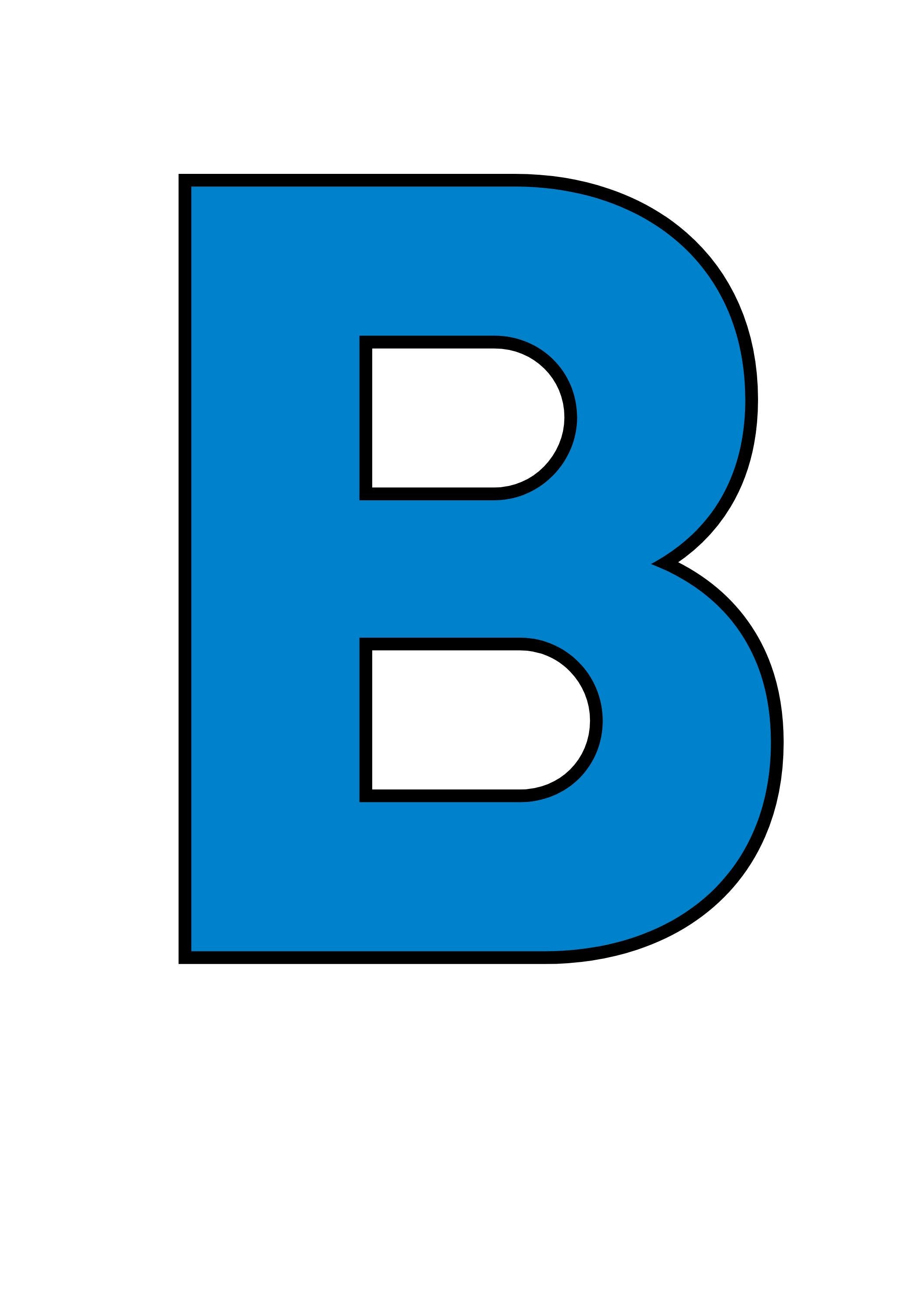 Large Blue Printable Alphabet |10 Inch | School Board Classroom ...