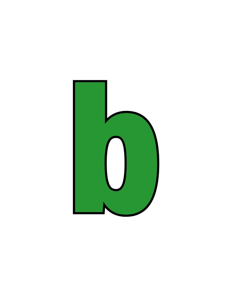 Green Printable Letters| Board Letters and Numbers | Png|pdf|uppercase ...