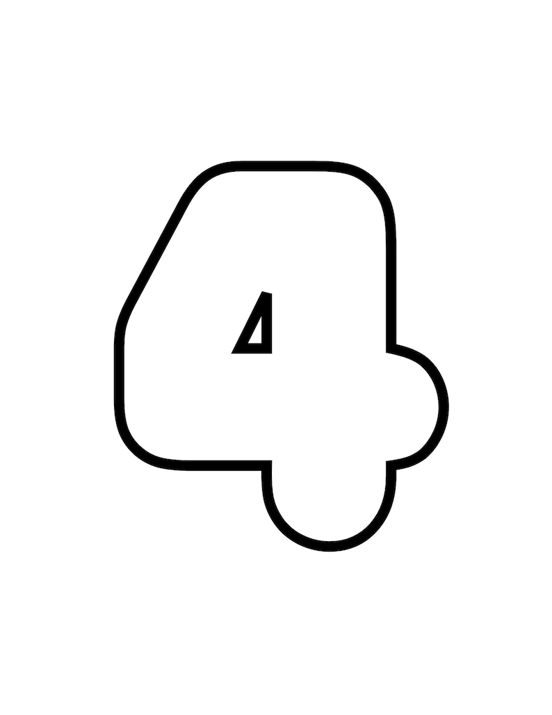 Large Bubble Alphabet and (0-9) Number Templates| 6 Inch| Block ...
