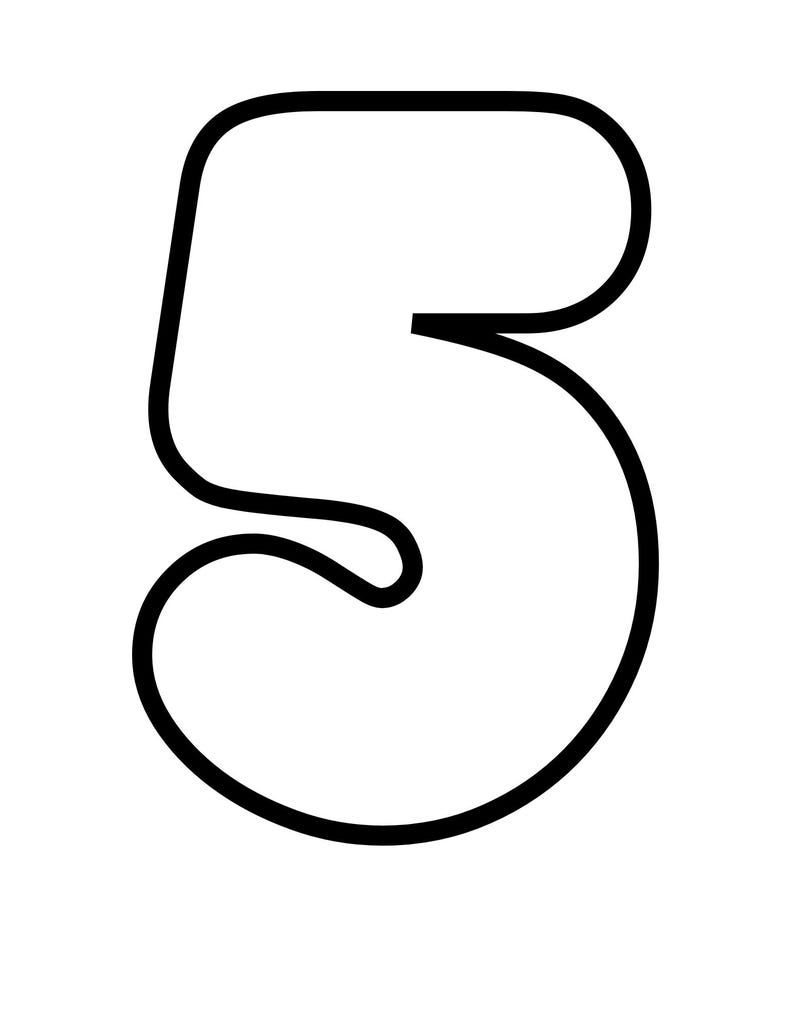 Large Bubble Alphabet 8-inch Letters and 0-9 Number Templates ...