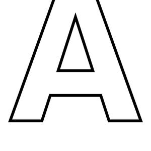 Large Printable Letters 10 Inch Template ABC Capital Alphabet and ...