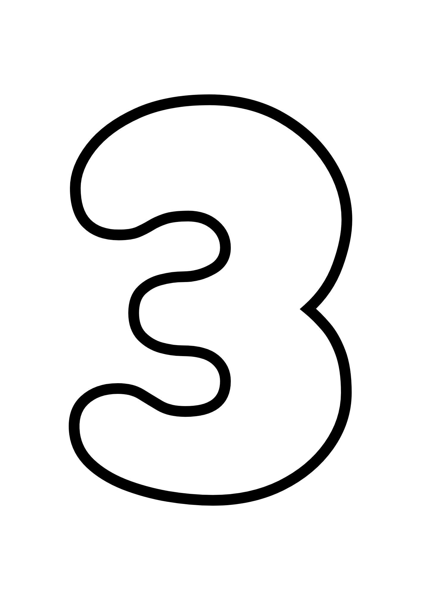 Large Bubble Numbers 0-50 | Classroom Big Number Templates| Printable ...