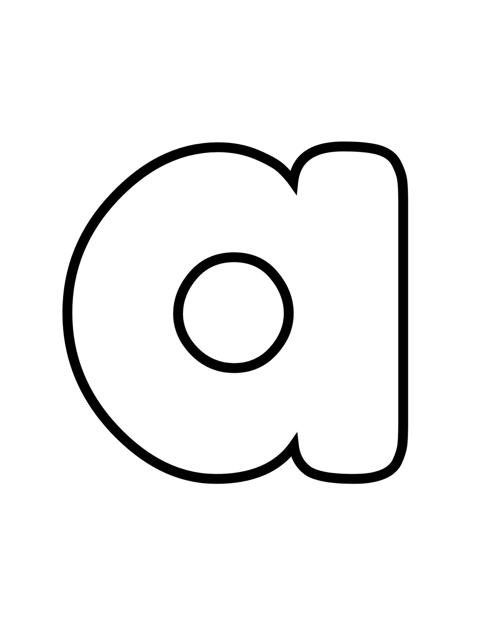 Large Bubble Rounded Alphabet Letters | Rounded Letter| Printable Block ...