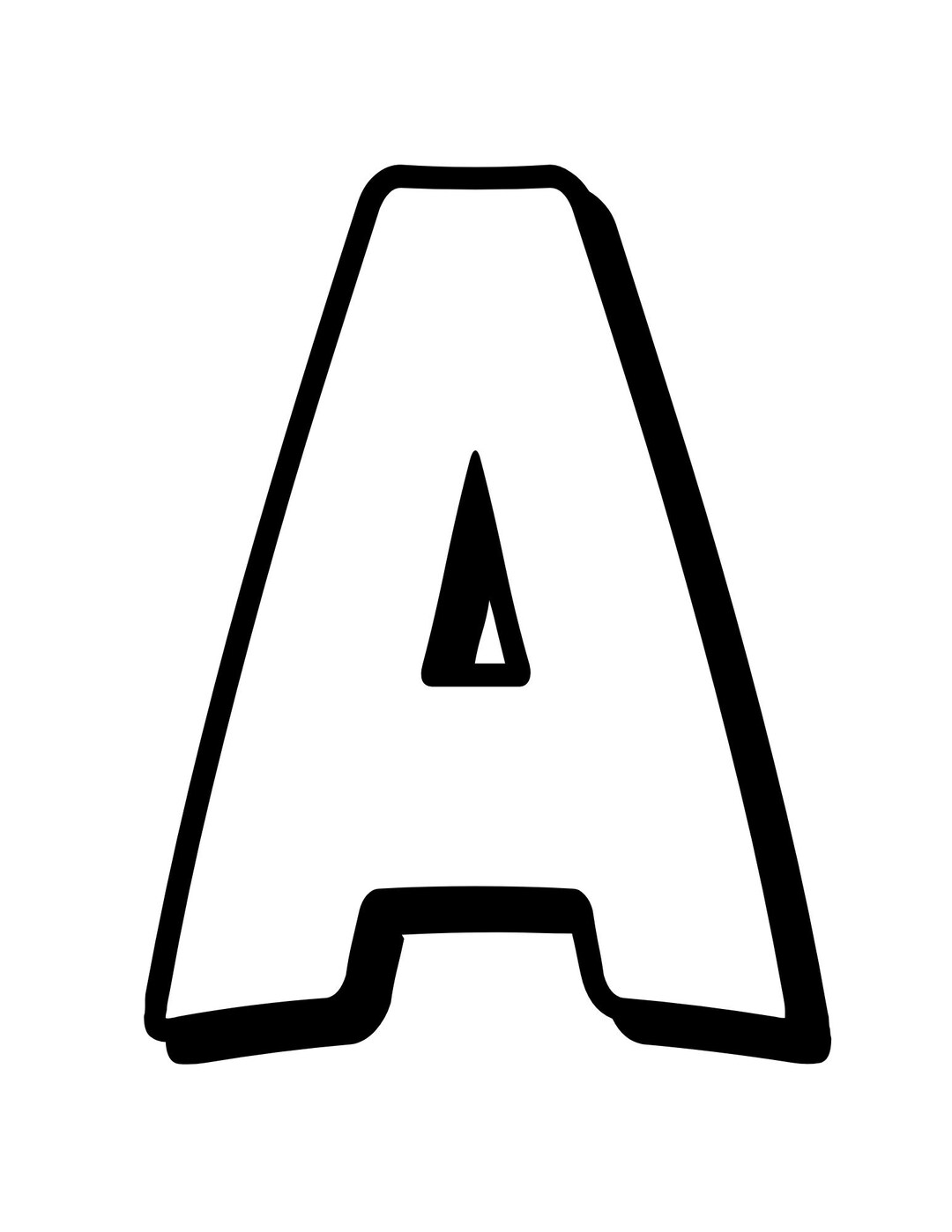 Large Printable Alphabet Letters | 8-inch Uppercase Letters | Bulletin ...