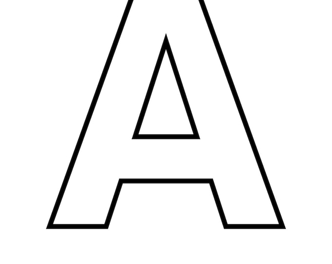 21 Inch Jumbo Printable Alphabet (A-Z) and Numbers 0-9| Classrooms ...