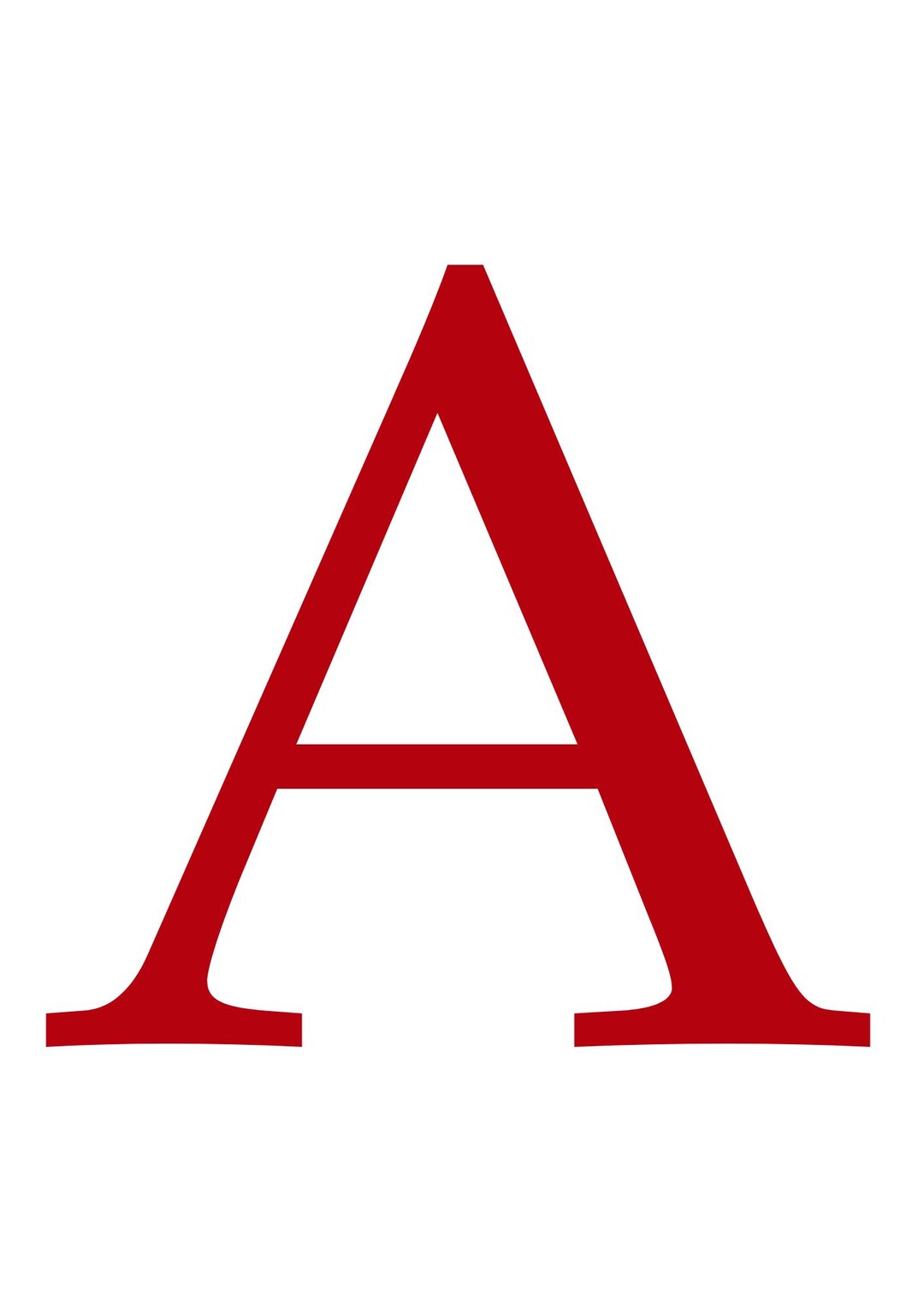 Red Printable Letters | PDF & Png | Uppercase, Lowercase and Numbers ...