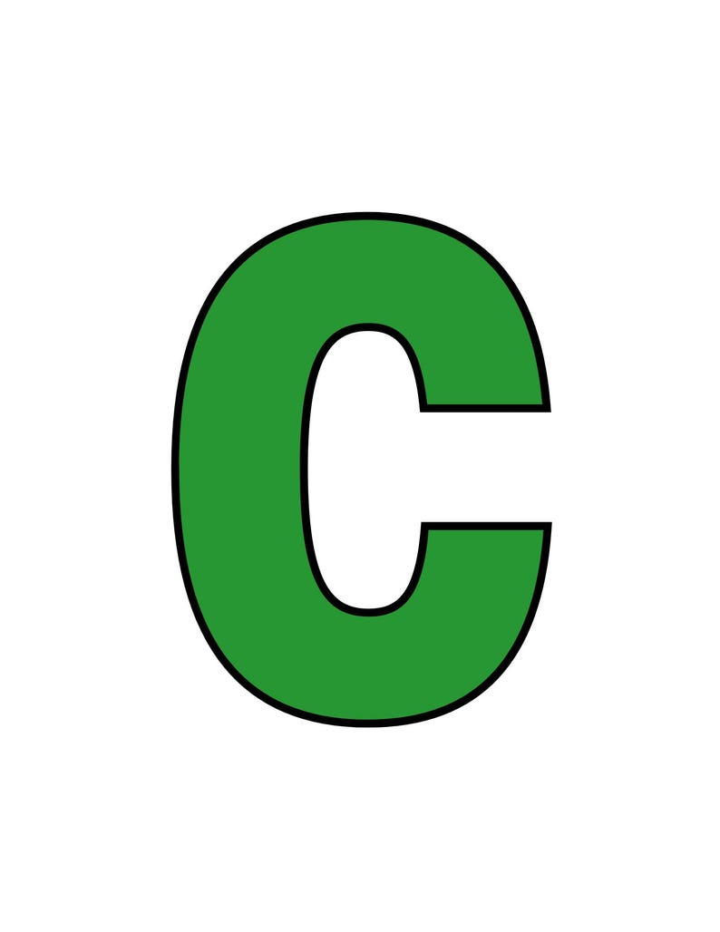 Green Printable Letters| Board Letters and Numbers | Png|pdf|uppercase ...