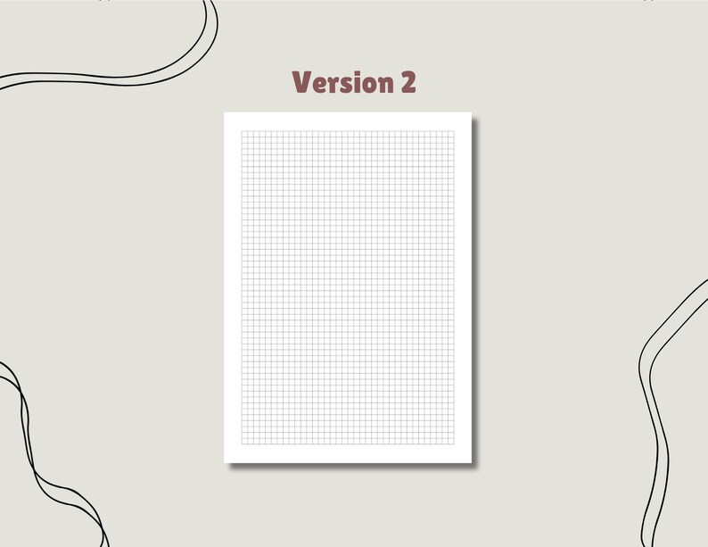 Printable Grid Paper | Graph Paper | Square Planner Inserts in Page A4 ...