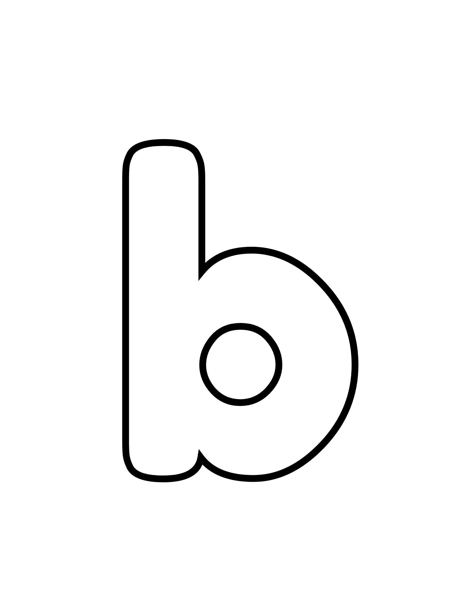 Large Bubble Rounded Alphabet Letters | Rounded Letter| Printable Block ...