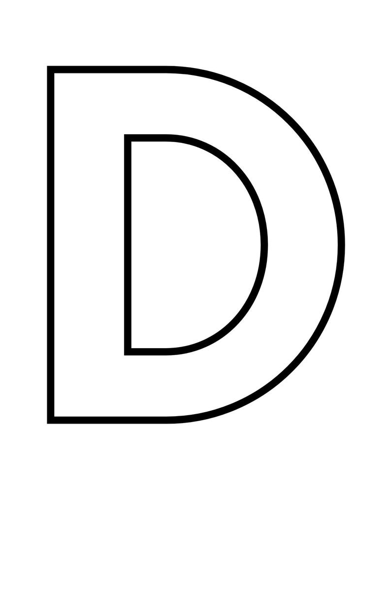 Large Printable Letters 10 Inch Template ABC Capital Alphabet and ...