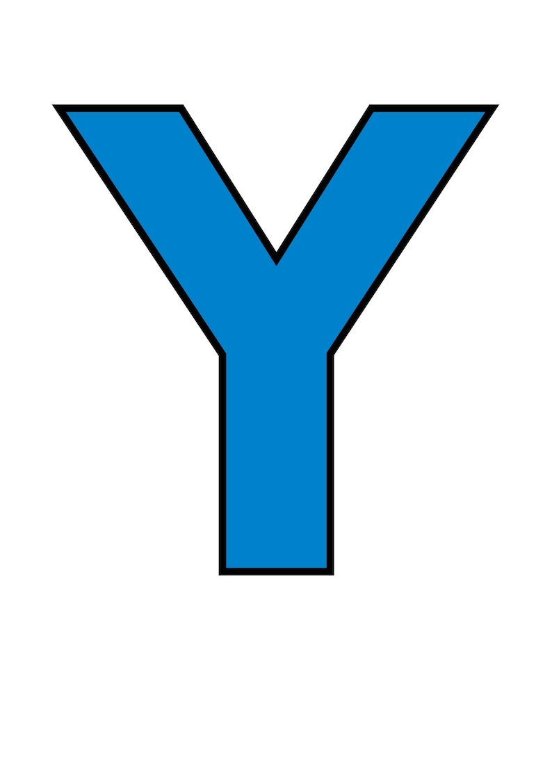 Large Printable Letters |10 Inch Color Png & PDF | ABC Capital Alphabet ...