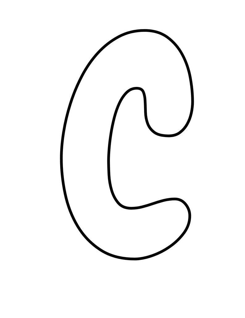 Large Bubble Uppercase and Lowercase Alphabet & (0-9) Number| Block ...