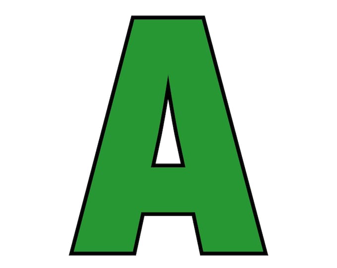 Green Printable Letters| Board Letters and Numbers | Png|pdf|uppercase ...