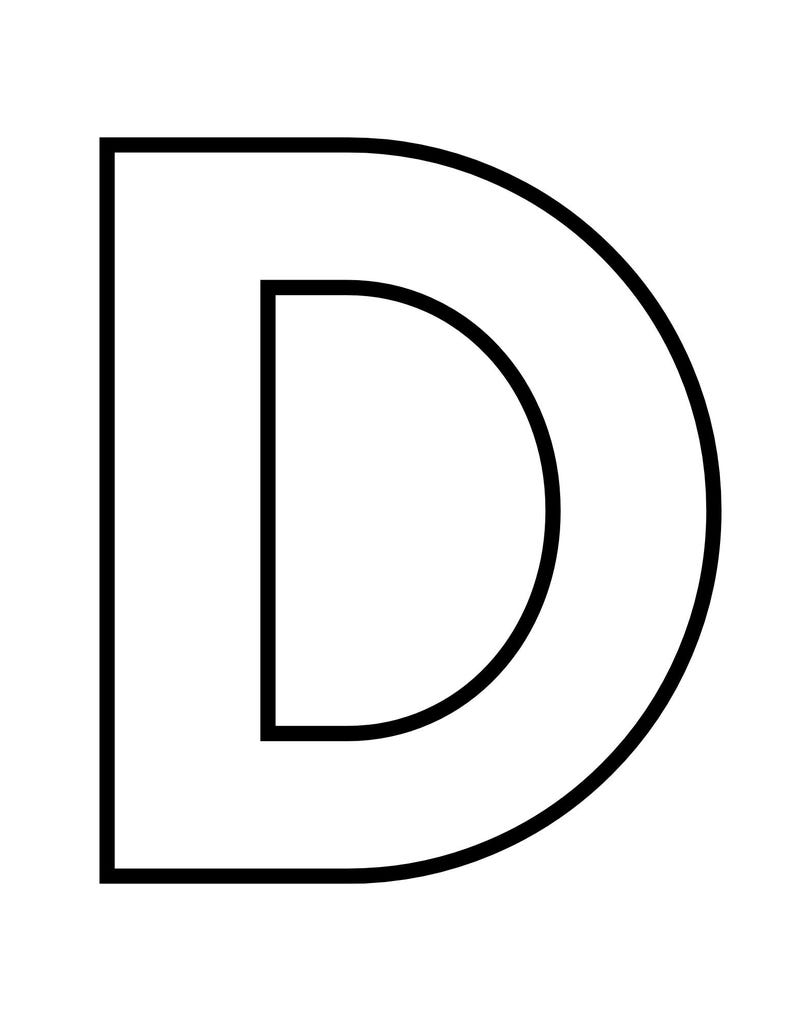 Large Printable Letters 10 Inch Template ABC Capital Alphabet and ...