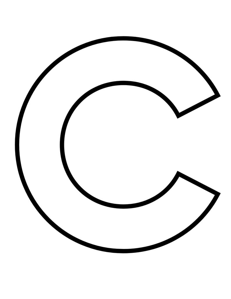 Large Printable ABC Uppercase Capital Letters Numbers 0-9| Alphabet ...