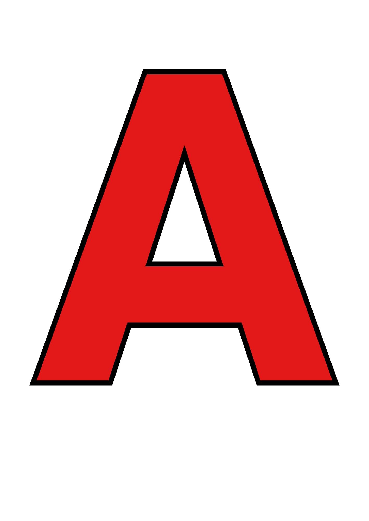 Large Printable Letters |10 Inch Color Png & PDF | ABC Capital Alphabet ...