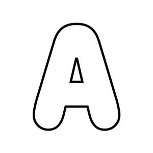 Printable Rounded Alphabet Letters and Numbers 0-9| 21 Cm | Printable ...