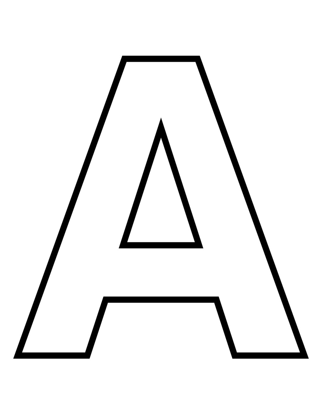 Large Printable ABC Uppercase Capital Letters Numbers 0-9| Alphabet ...