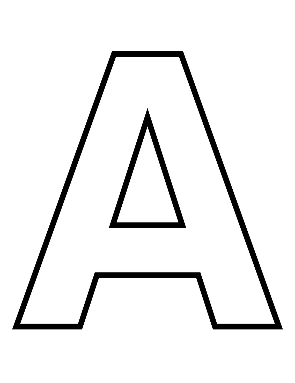 Large Printable ABC Uppercase Capital Letters Numbers 0-9| Alphabet ...