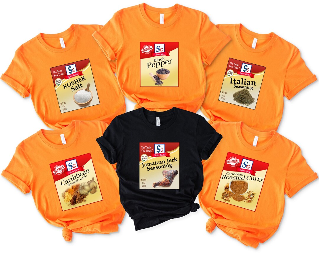 Group Condiment Shirts, Spice Girl Group Shirt,group Matching Halloween ...