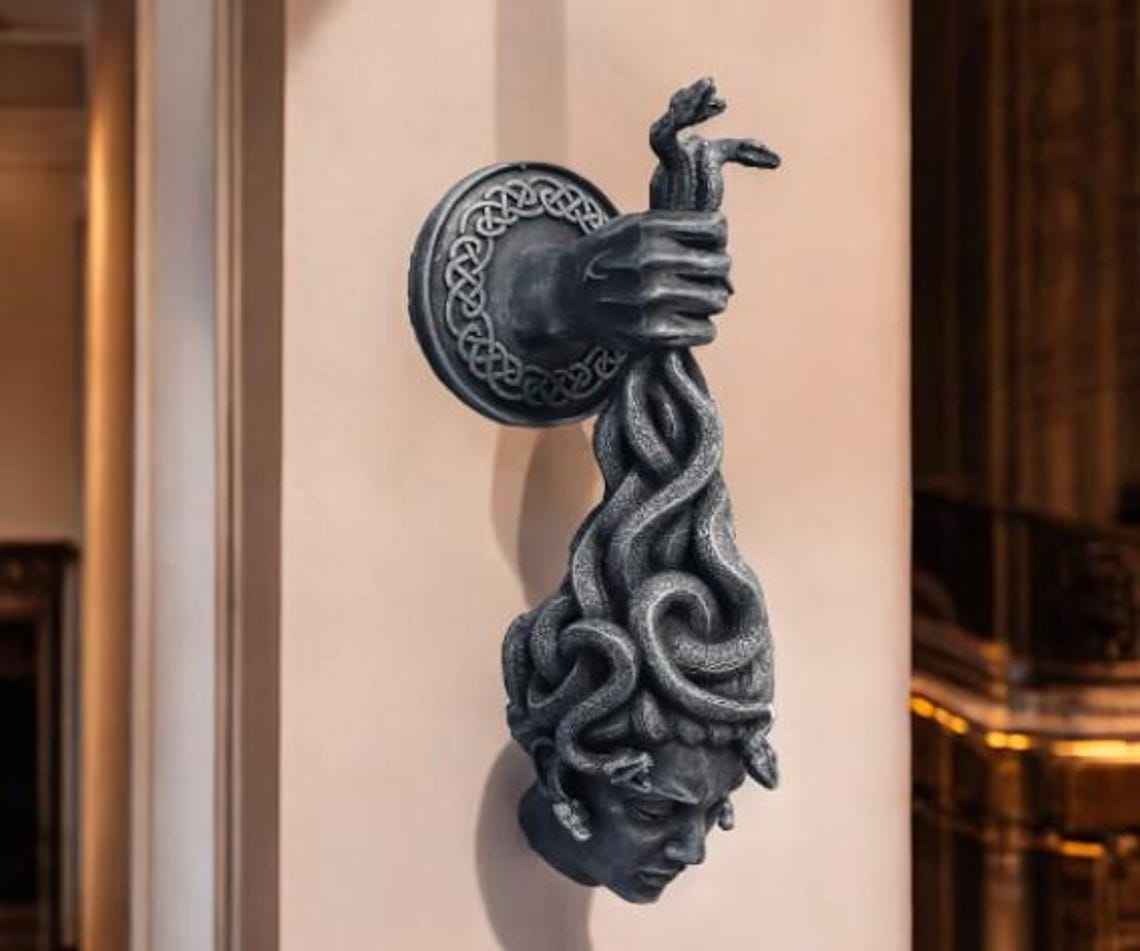 Cursed Gorgon Sisters Gothic Gargoyle Medusa Wall Accent Unique Greek Mythology Decor - Etsy