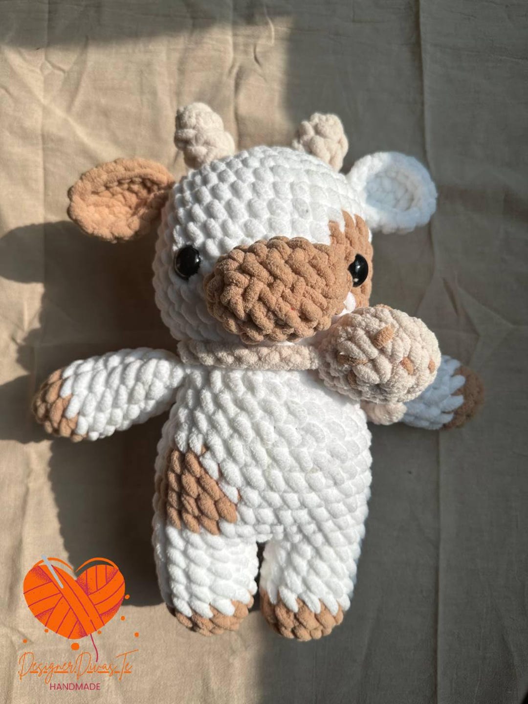 Baby Cow Pattern Brown , Amigurumi Cow Pattern, Plush Pattern, Stuffed ...