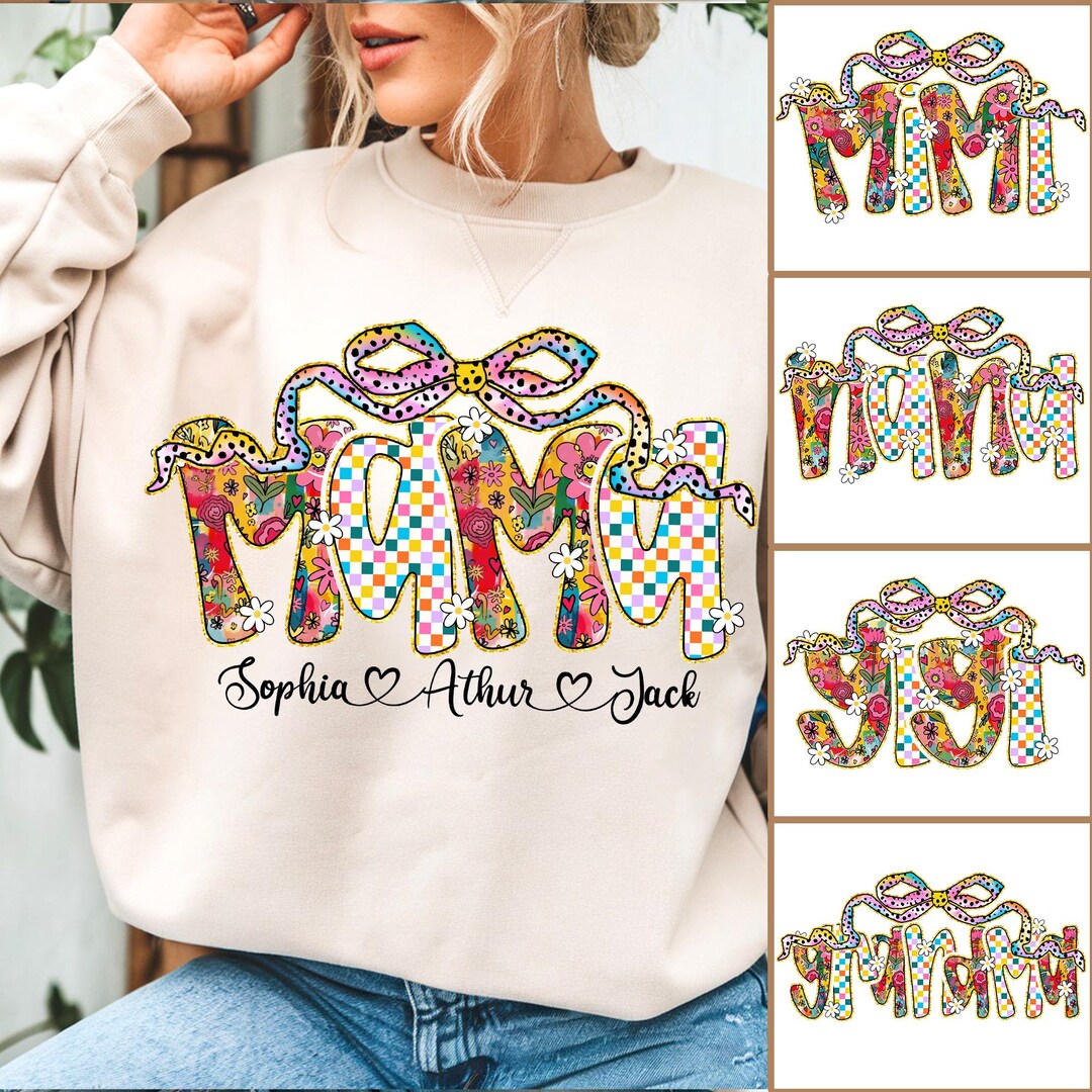 Custom Floral Mama Png, Preppy Mama Png, Retro Mama Png, Mom Png, Gift ...