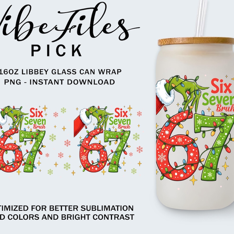 6 7 Meme Tumbler Wrap - Etsy