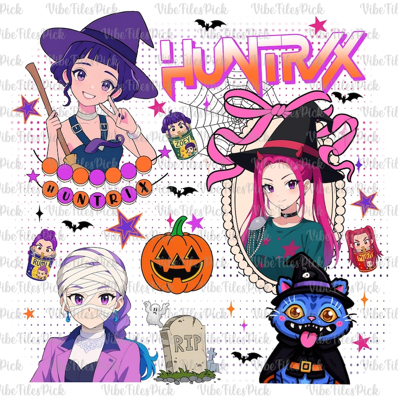 Huntrix Paper Doll - Etsy