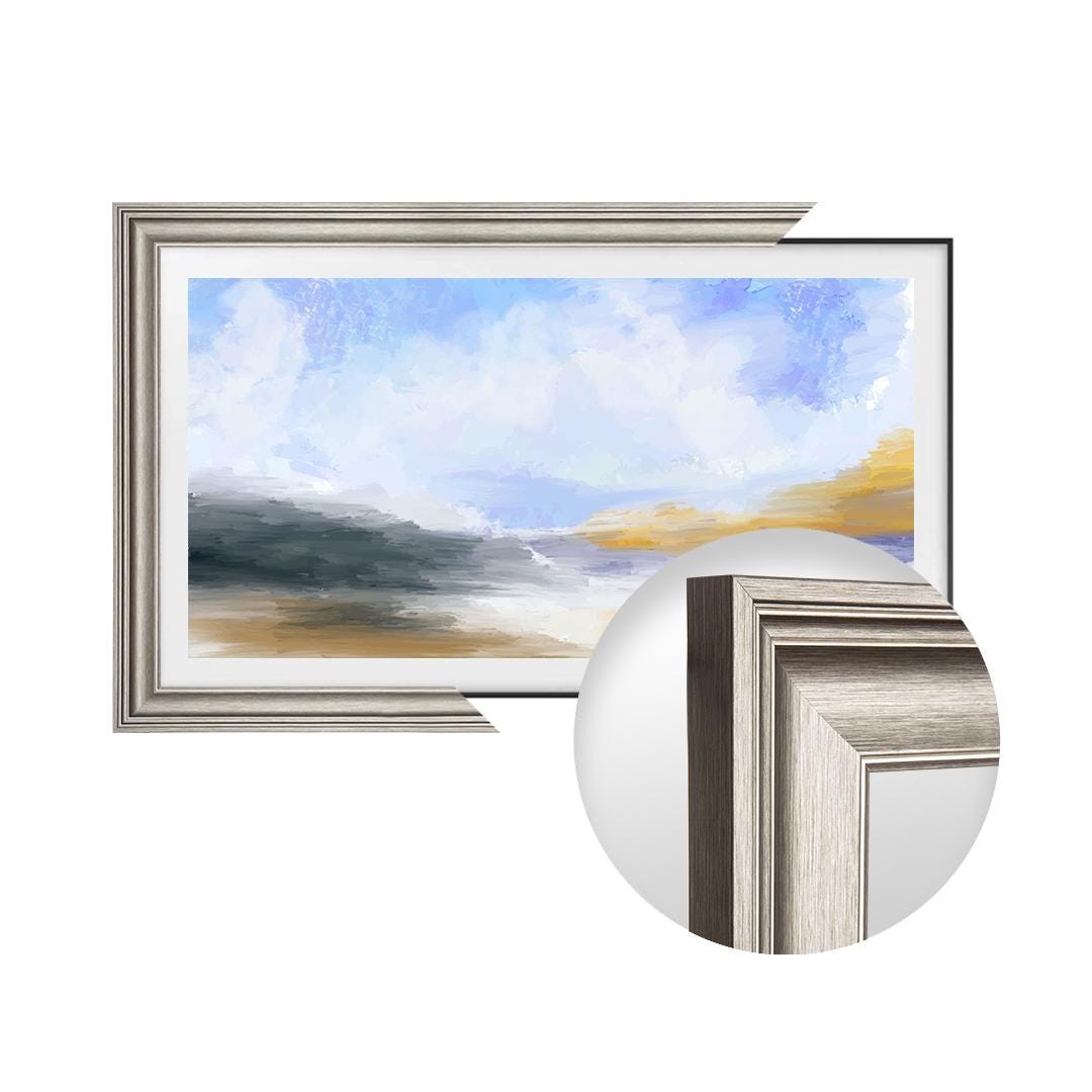 Matte Silver TV Frame, Modern Bezel, Fits All TV Brands - Etsy