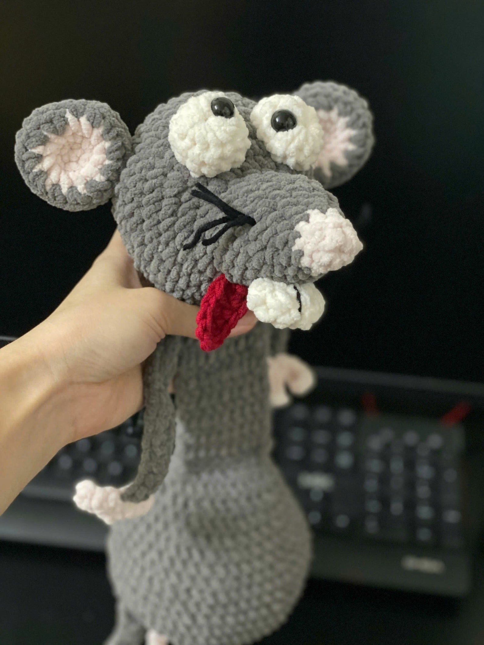 Rat Door Stop, Crochet Door Stop, Mouse Crochet Pattern DIY, Door ... Rat Door Stop, Crochet Door Stop, Mouse Crochet Pattern DIY, Door ...