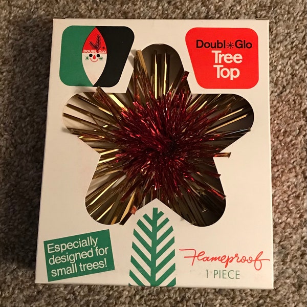 Tinsel Tree Topper - Etsy