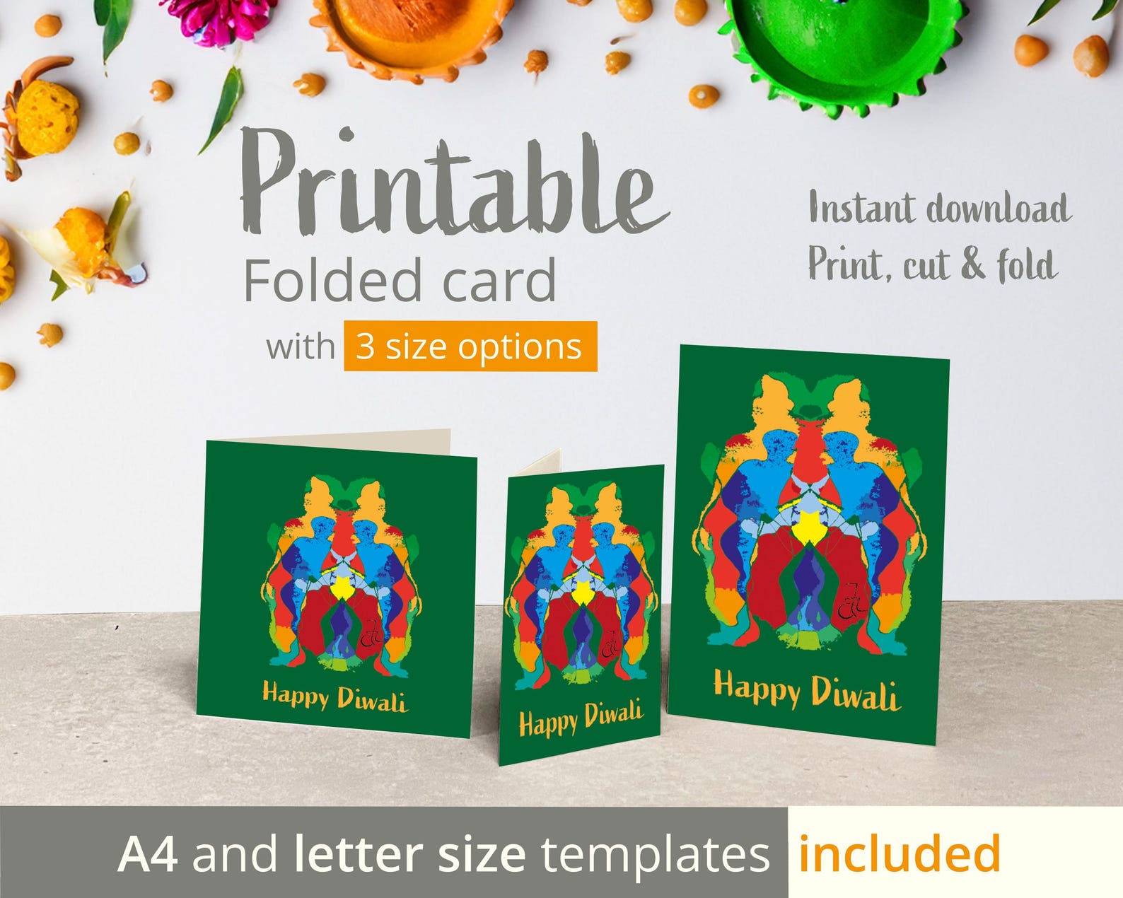 Diwali Greetings Card Diwali Card Printable Digital Diwali Cards ...